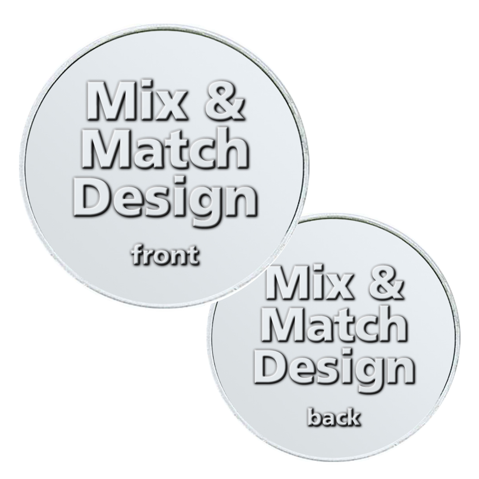 1.000" Aluminum Mix and Match Token – TokensDirect