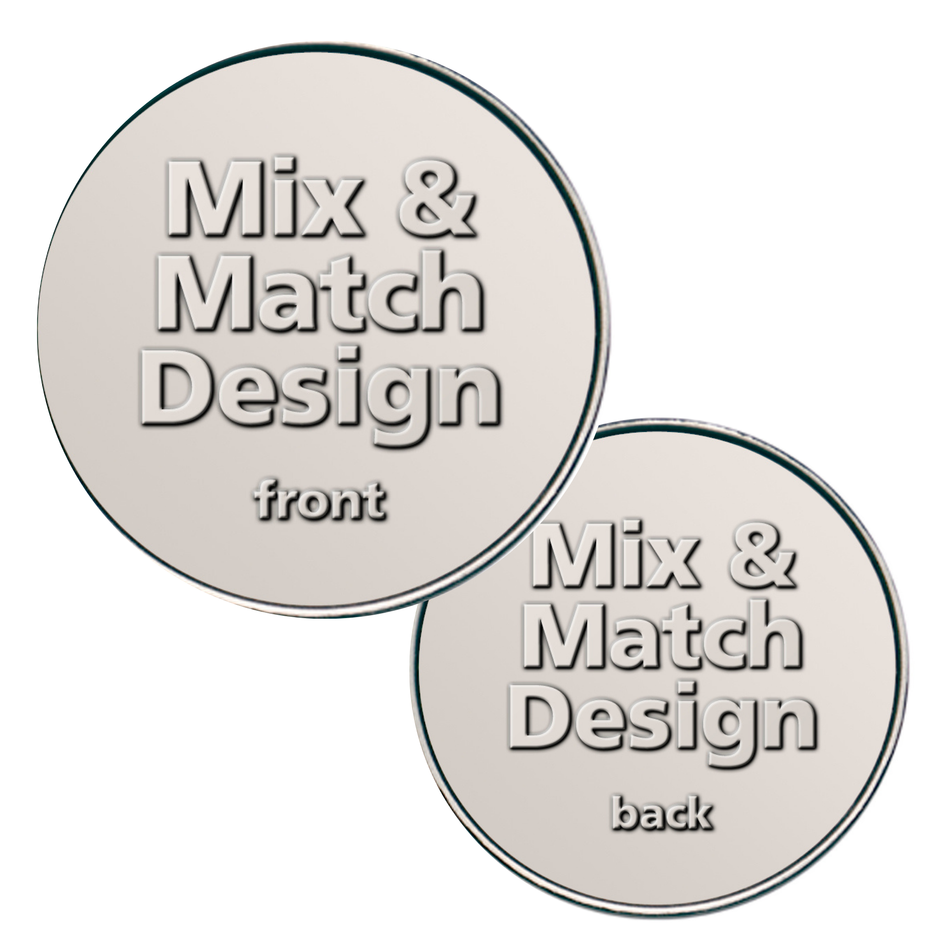 0.900" Nickel Silver Mix and Match Token – TokensDirect