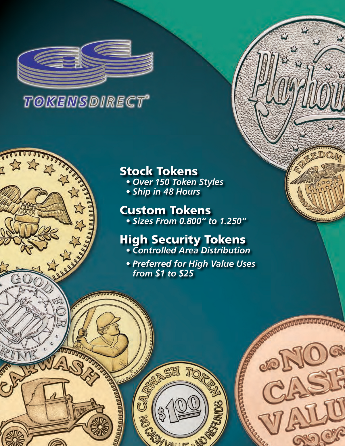 TokensDirect: Stock and Custom Token Maker