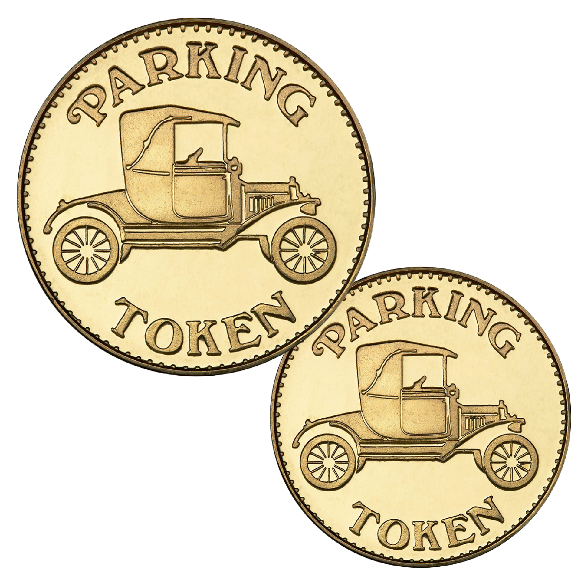 0.880" Brass Parking Token Parking Token Token – TokensDirect